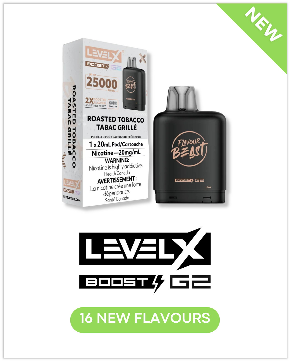 Flavour Beast Level X Boost G2 Pods — Fat Panda Webstore