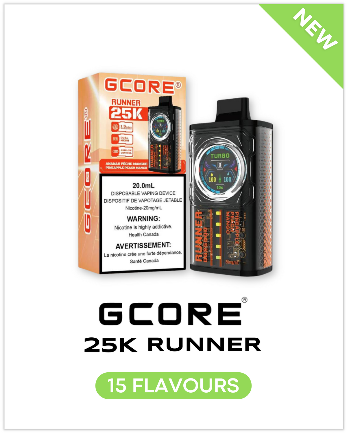 GCORE Runner 25K Disposables — Fat Panda Webstore
