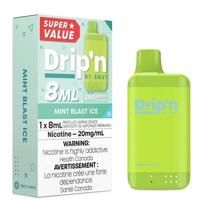 Drip'n by ENVI 16K Disposable - Mint Blast Ice 20mg — Fat Panda Webstore