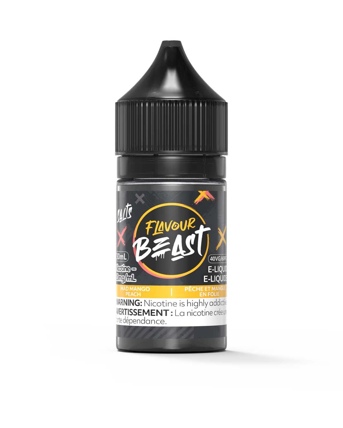 Flavour Beast Salt - Mad Mango Peach 30ml — Fat Panda Webstore