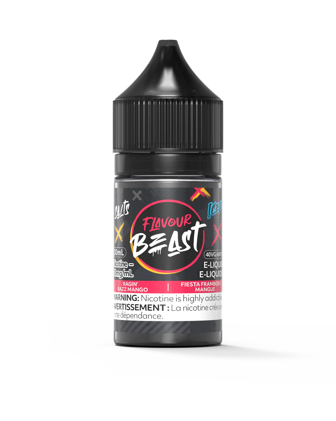 Flavour Beast Salt - Ragin' Razz Mango 30ml — Fat Panda Webstore