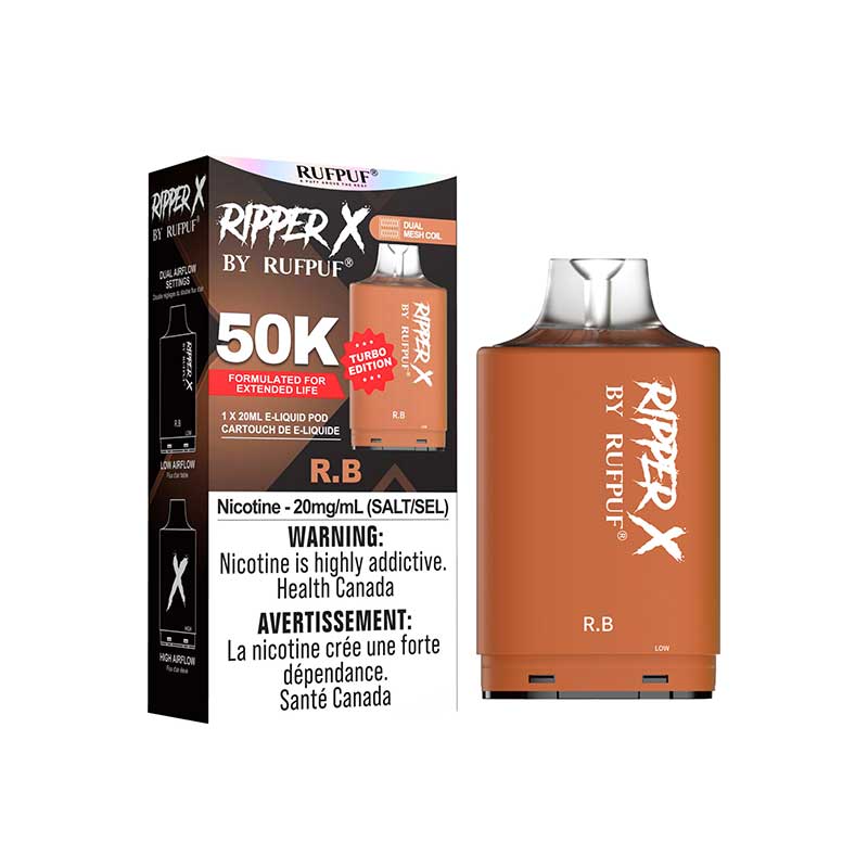 RIPPER X by RUFPUF 50K Pod - RB 20mg — Fat Panda Webstore