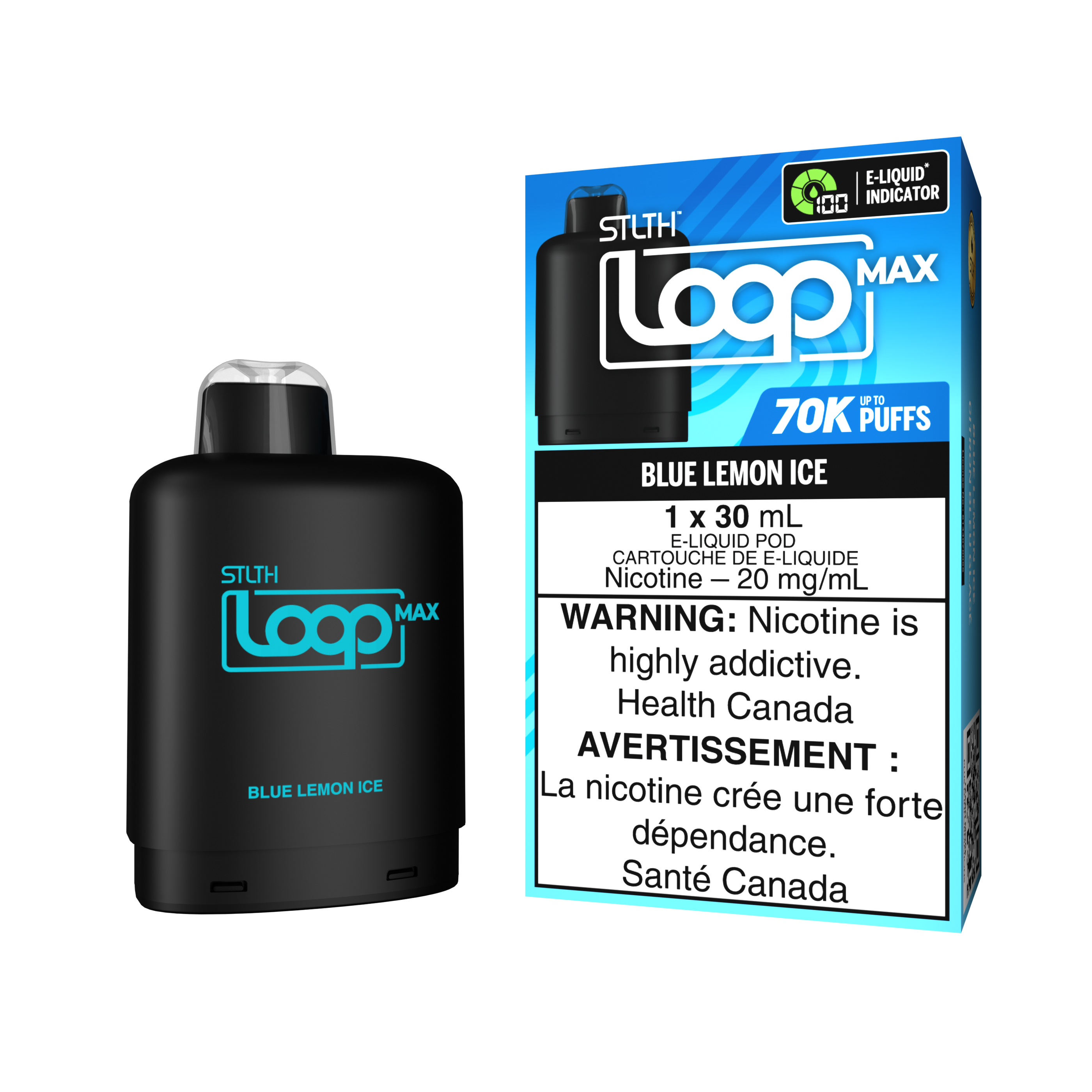 STLTH Loop Max Pod - Blue Lemon Ice 20mg — Fat Panda Webstore